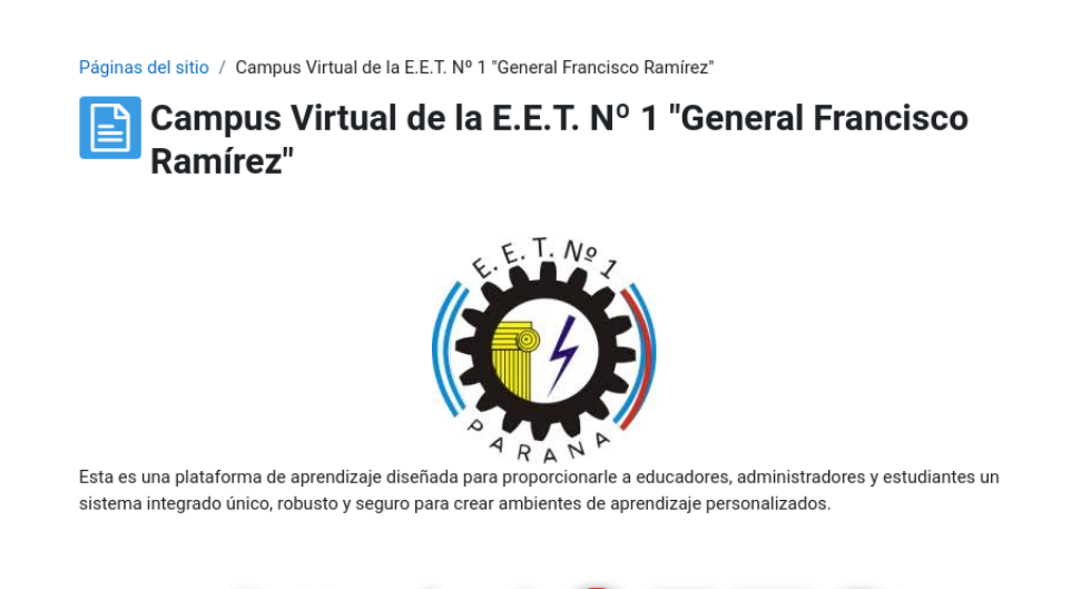 Dashboard de la E.E.T. Nro. 1